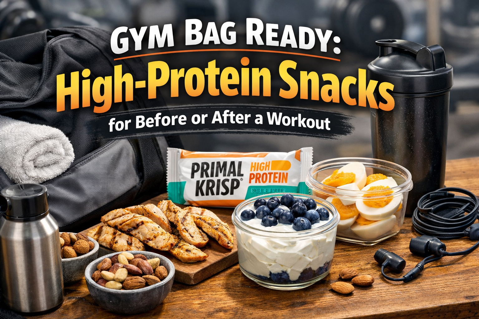 Gym Bag Ready: High-Protein Snacks for Before or After a Workout ...