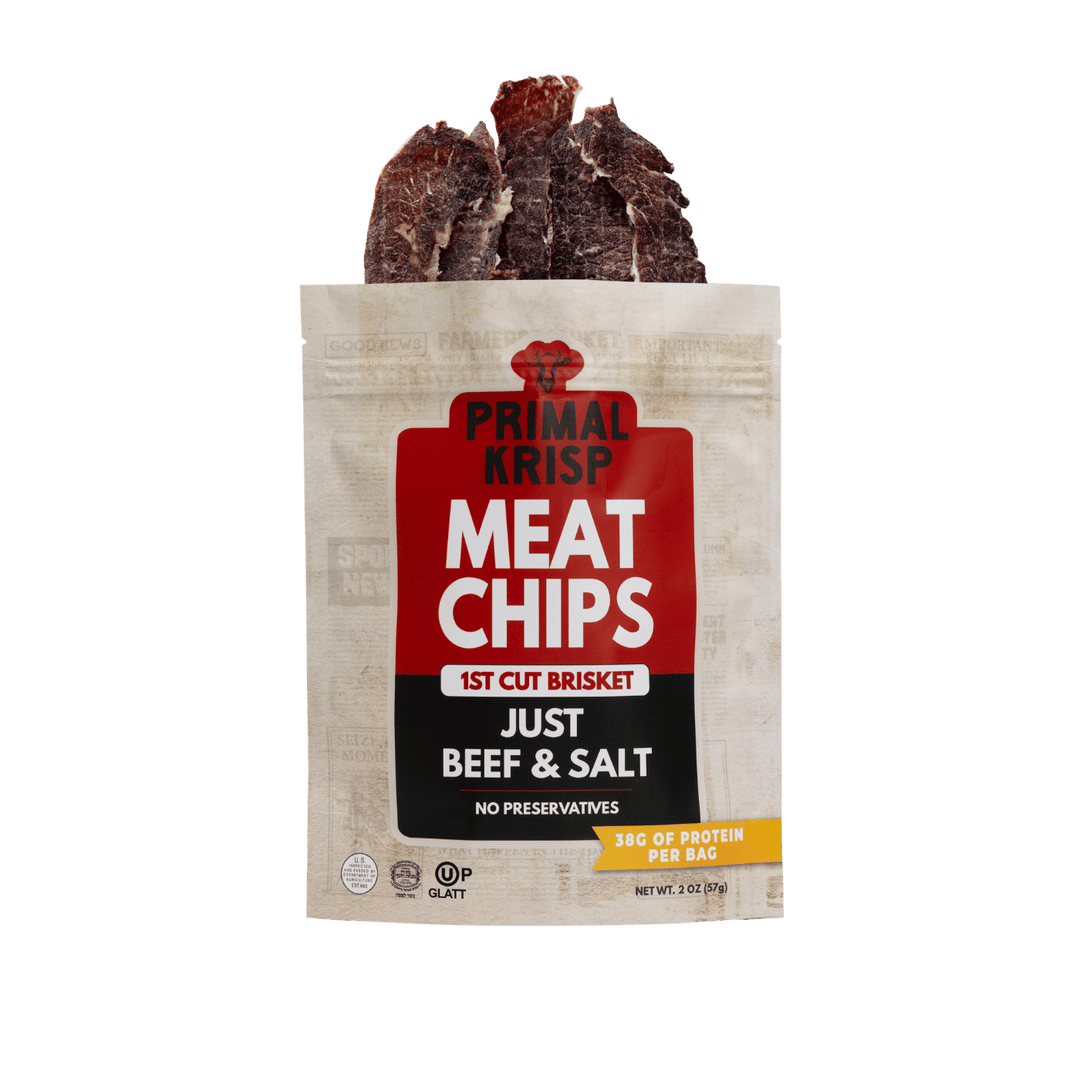 Primal Krisp | Kosher Meat Chips. High Protein. Snack Primal.